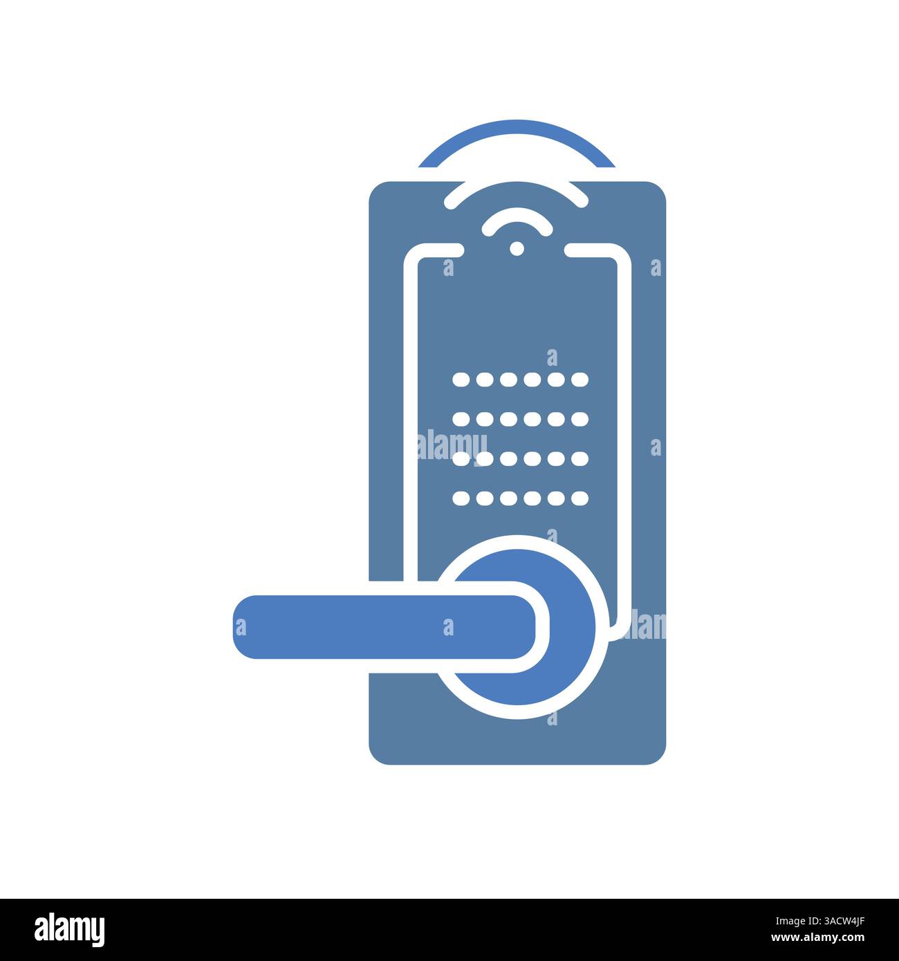 smart locks black line icon for digital and print projects. Minimal ...