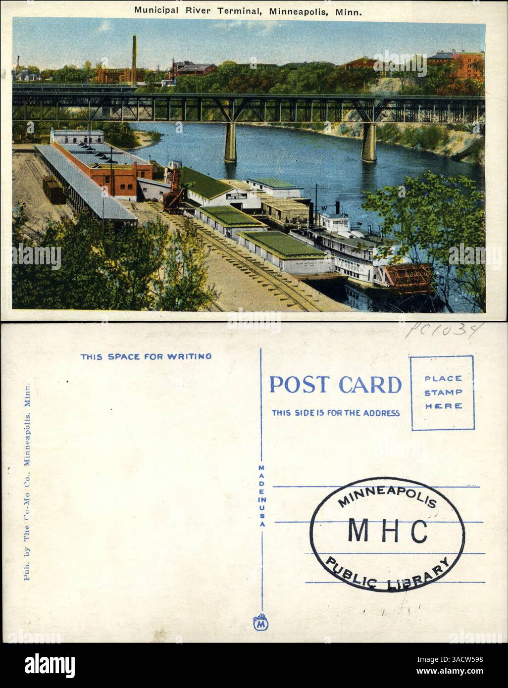 This exterior aerial view of the Municipal River Terminal in ...