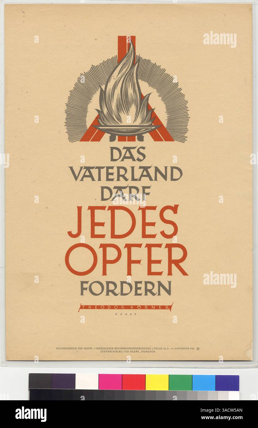 A World War II-era German propaganda poster features the quote 'The ...