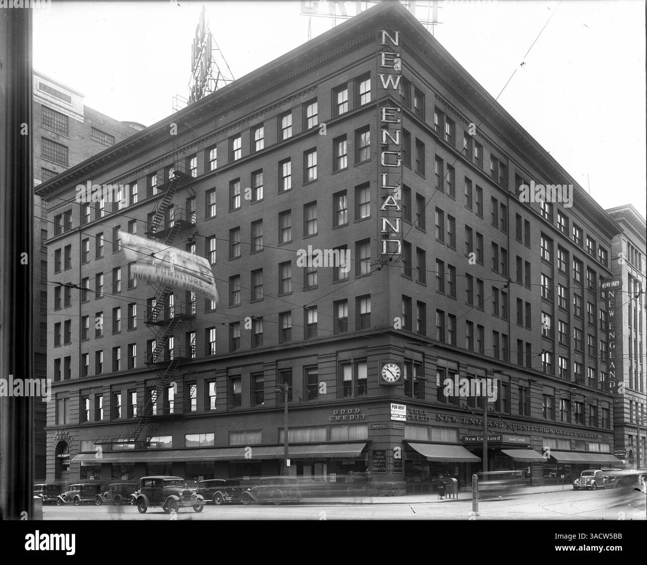 Shows the heavily built up northeast corner hi-res stock photography ...