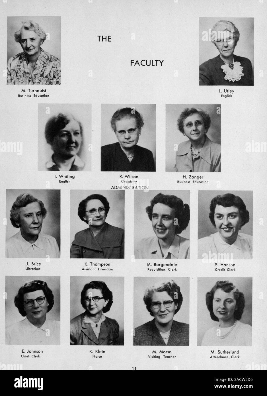 This 1952 yearbook from Central High School captures the activities ...