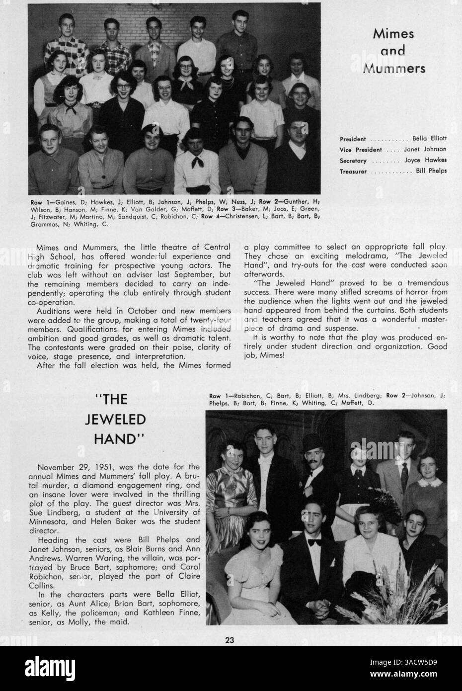 This 1952 edition of the 'Centralian' yearbook from Central High School ...