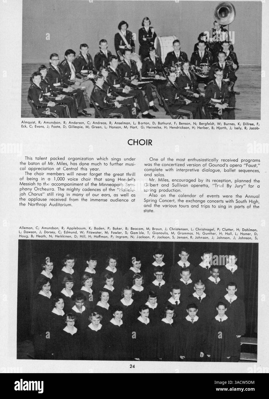 The 1952 'Centralian' yearbook from Central High School documents ...