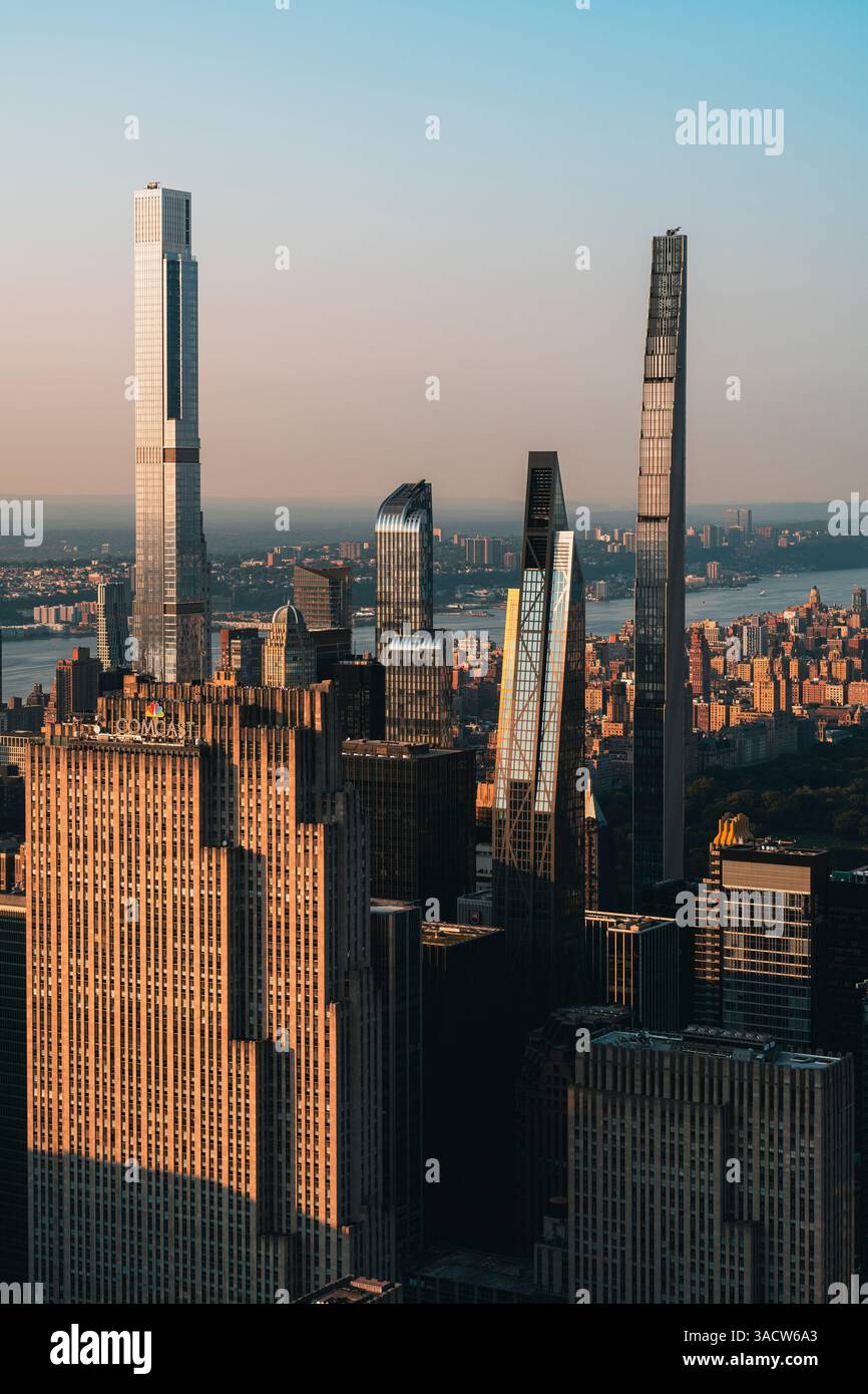 New York City, city overview of SUMMIT One Vanderbilt, Rockefeller ...