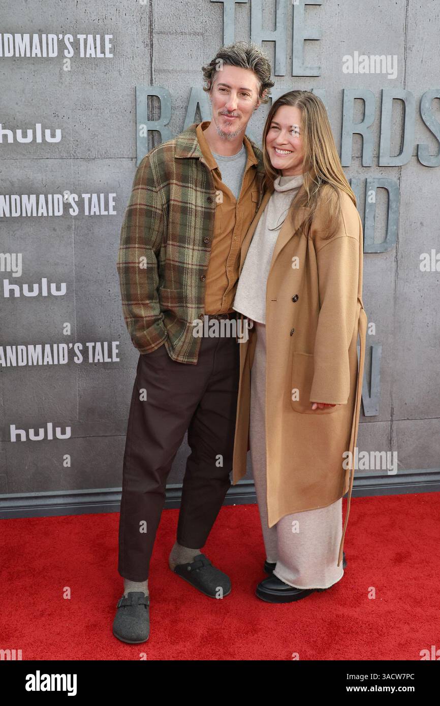 April 2, 2025, Los Angeles, California, USA: Erin Balfour, Eric Balfour ...