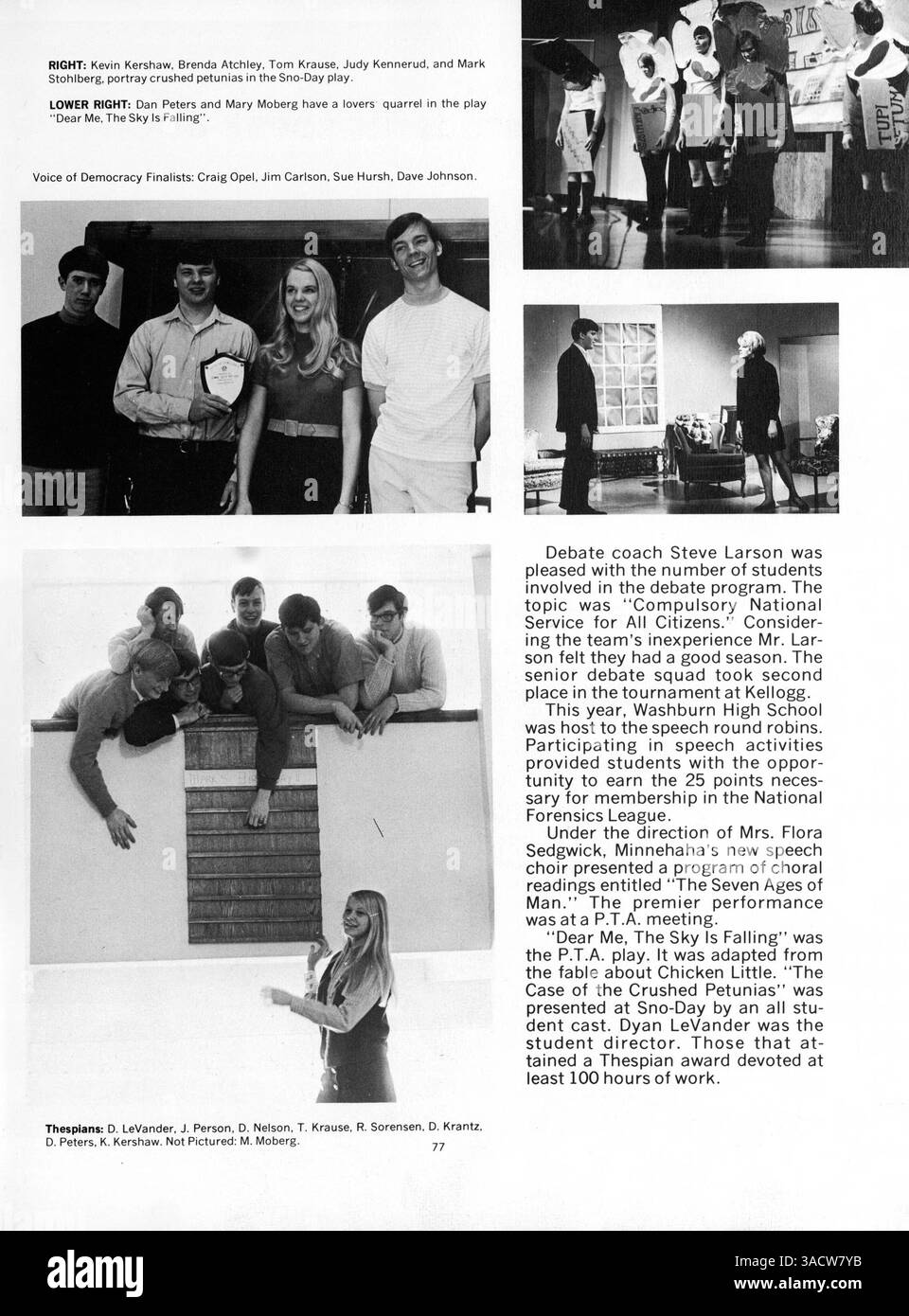 Minnehaha Academy’s 1969 Antler yearbook showcases student life, school clubs, sports teams, and ...