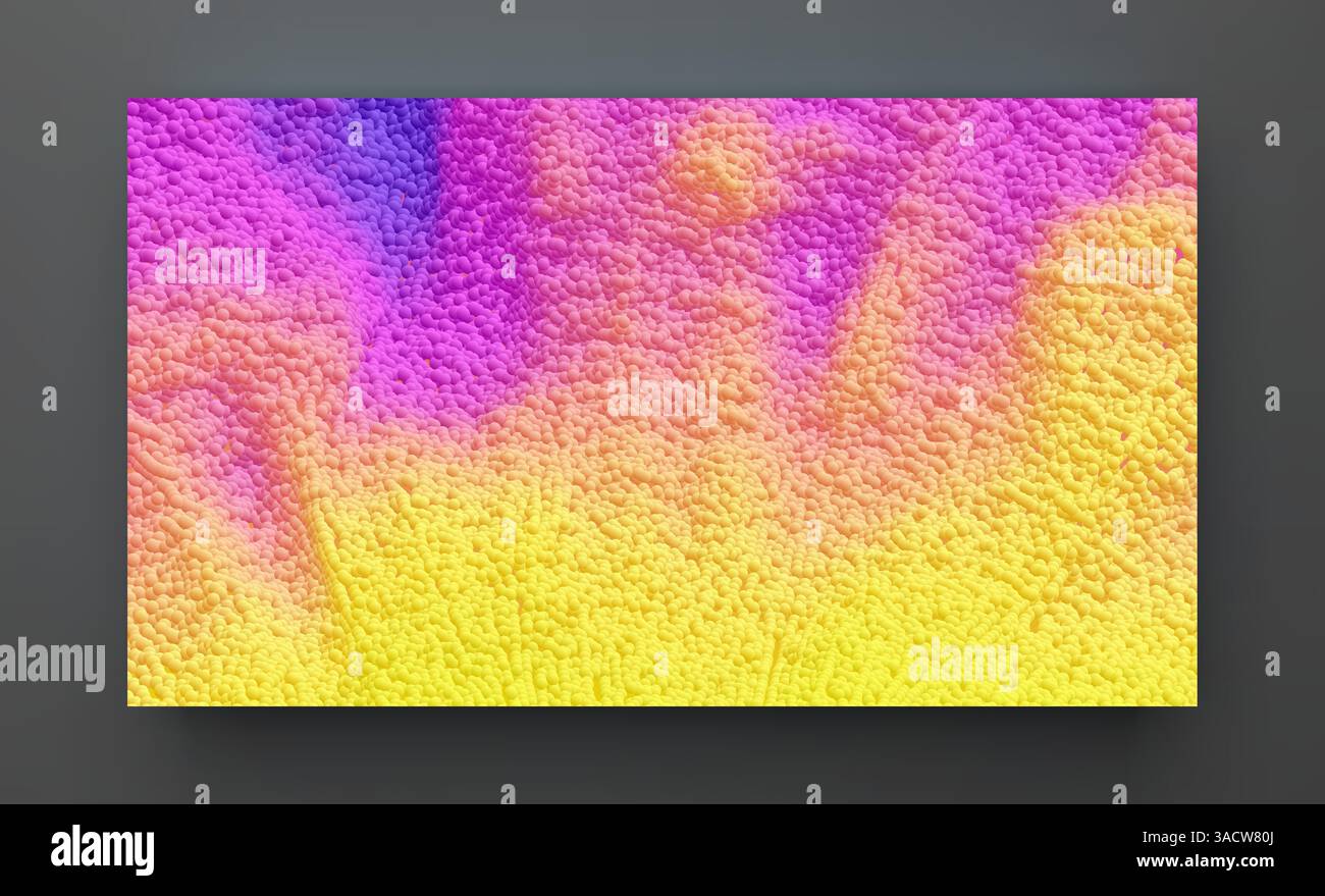 Liquid paint abstraction. Art design. Texture with dynamic particles ...