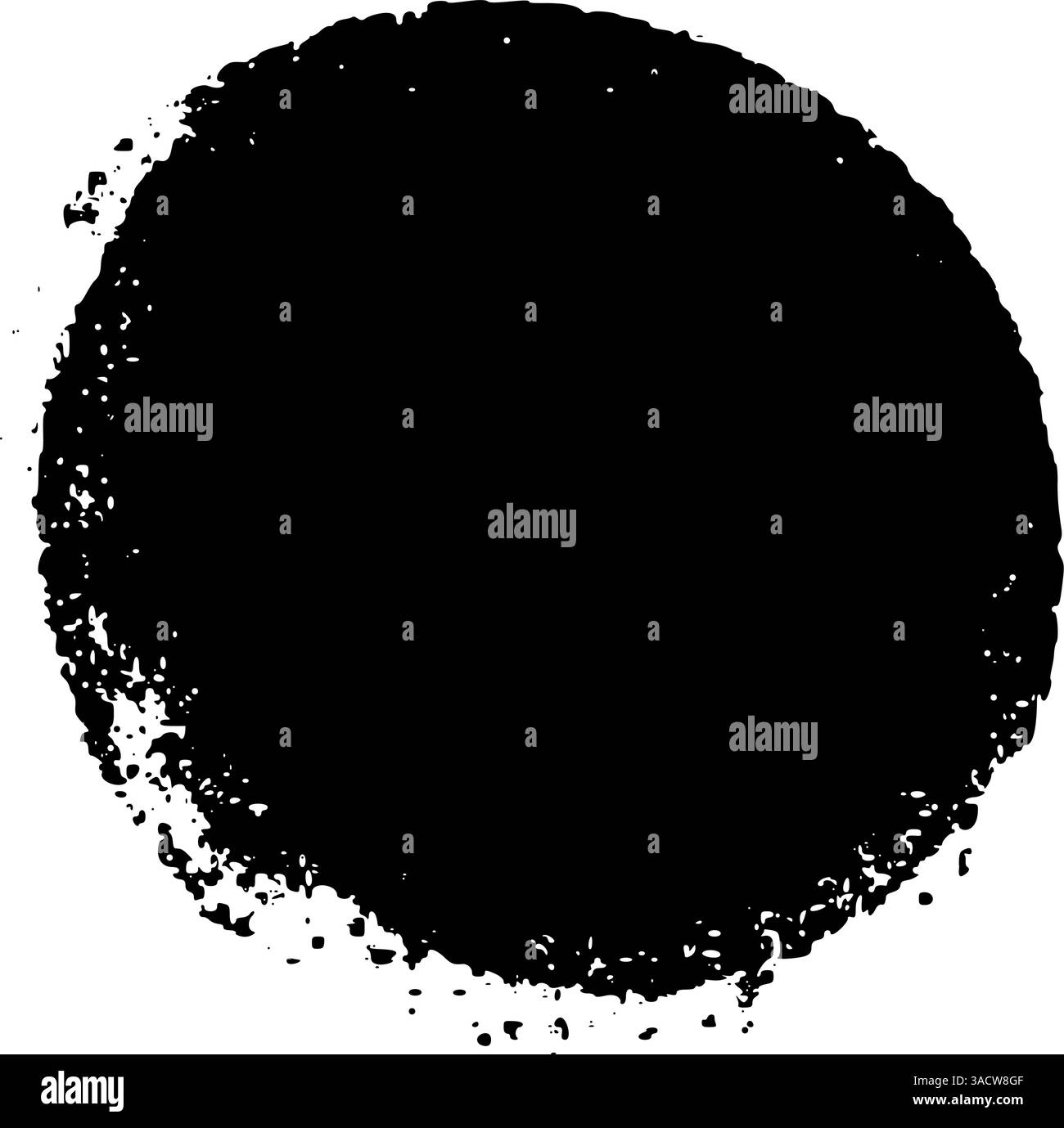 Hand-scribbled crayon circles with pastel texture. Paint oval shapes ...