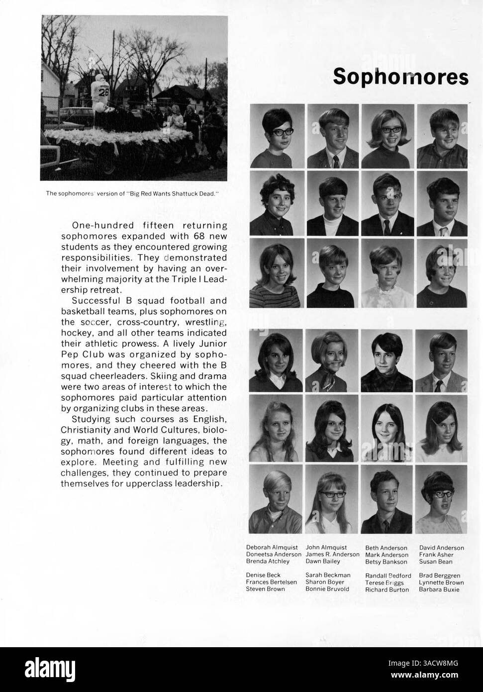 The 1969 Antler yearbook from Minnehaha Academy offers a snapshot of ...