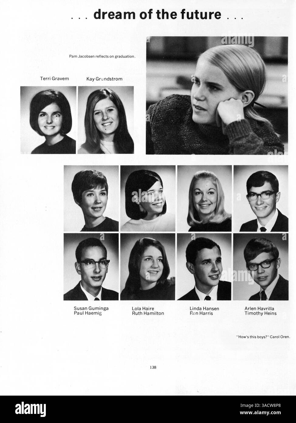 This high school yearbook, Antler 1969, showcases the students ...