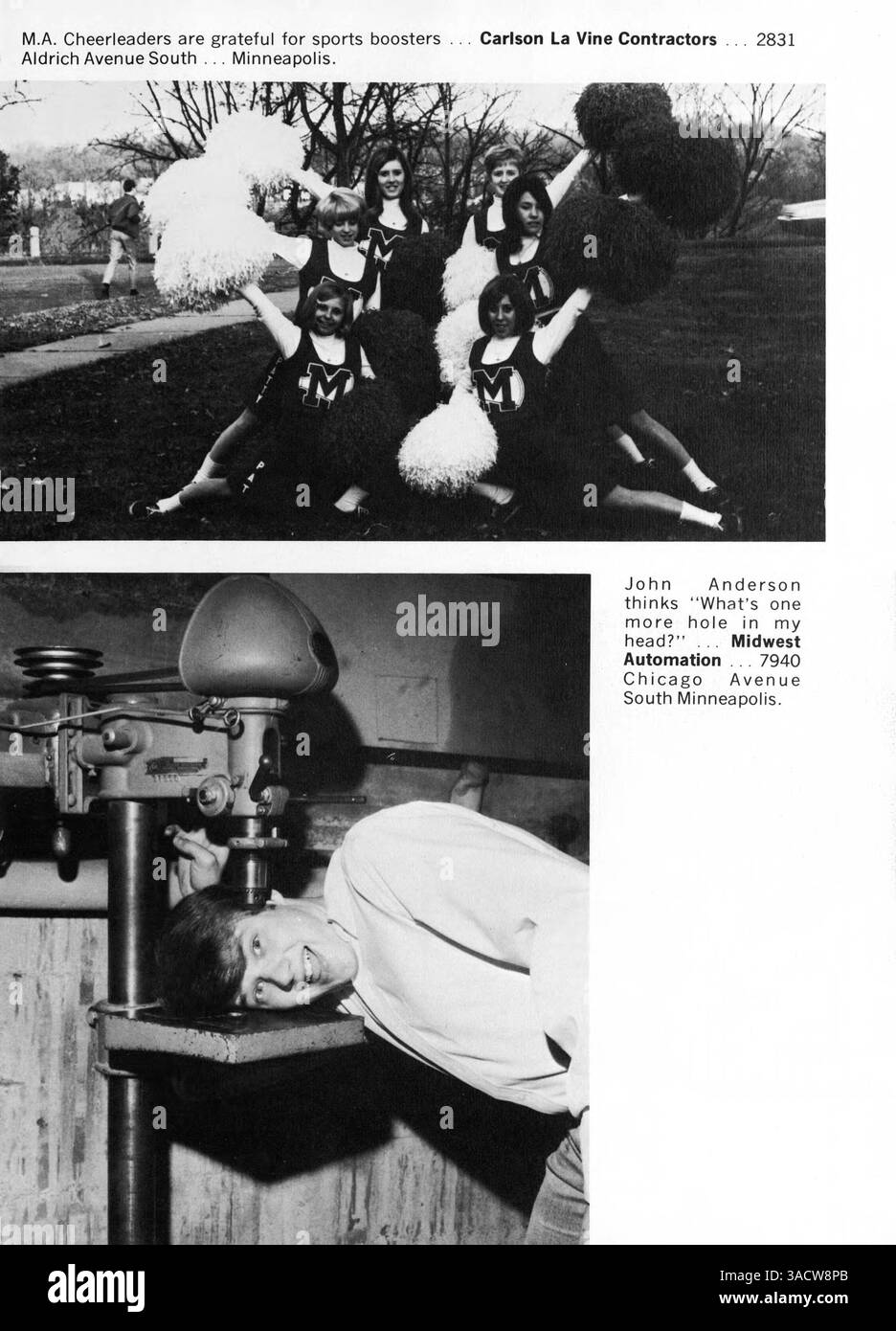 The Antler yearbook of 1969 for Minnehaha Academy features student and ...