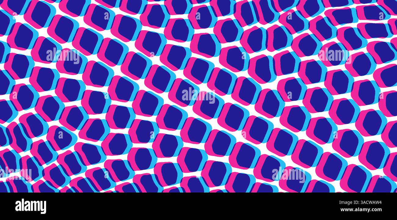 Overlay red and blue abstract spots. African animal pattern. Vector ...