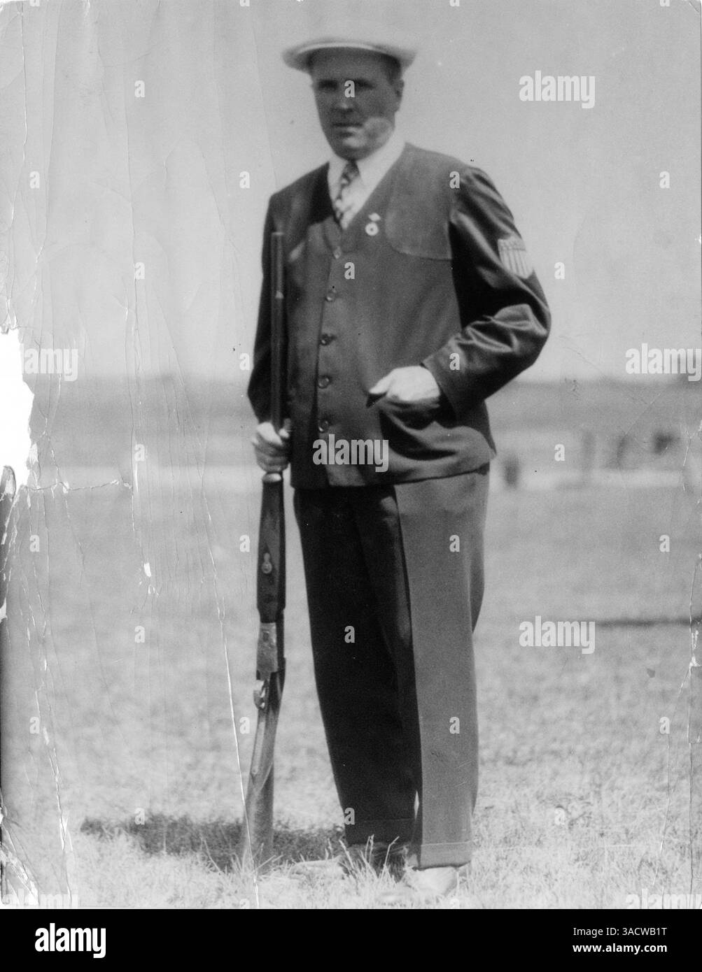Captain billy fawcett was a publisher and trap shooter hi-res stock ...