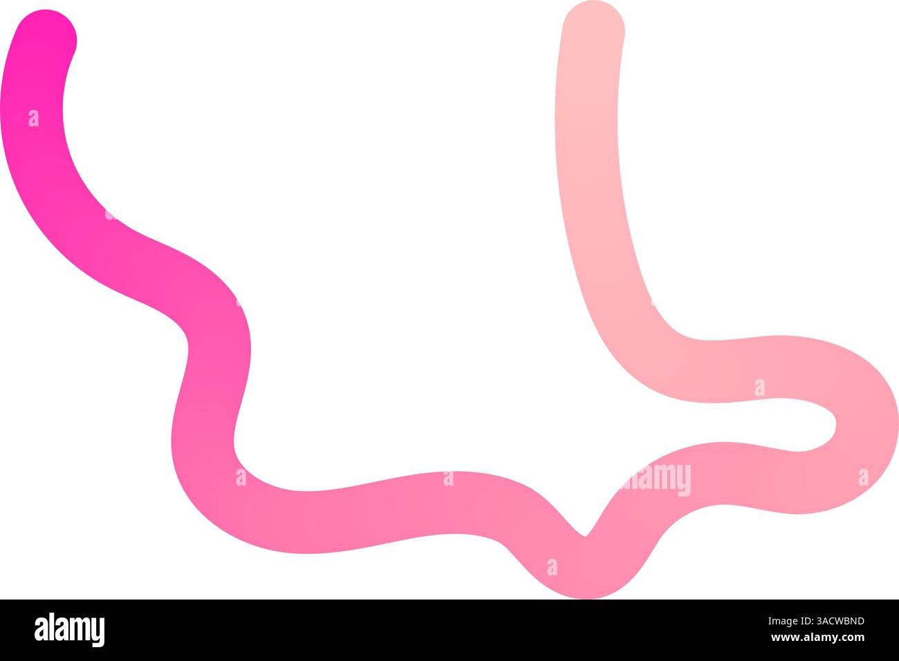 Abstract squiggle background with wavy gradient lines, colorful ribbon shapes, fun organic ...