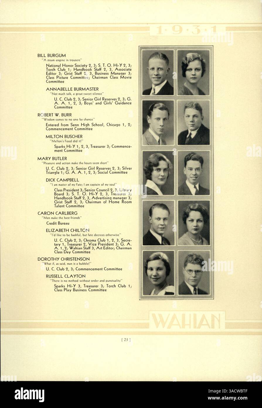 The 1931 Wahian yearbook from Washburn High School highlights athletics ...