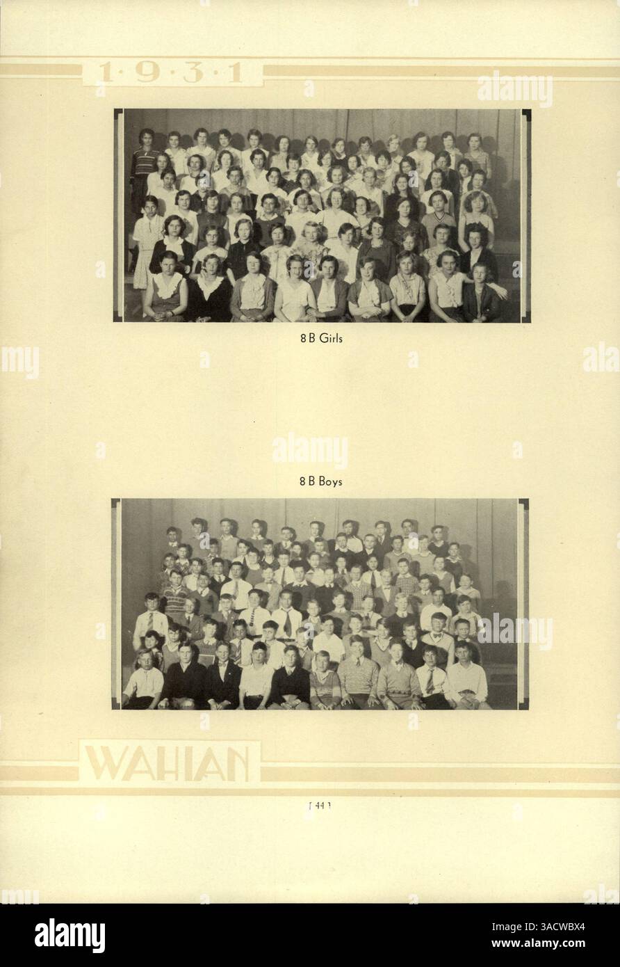 The 1931 Wahian yearbook captures student activities, athletics, clubs ...