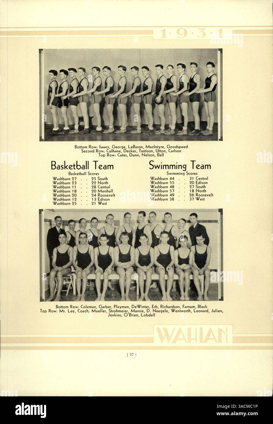 The 1931 Wahian yearbook documents the 1930-1931 academic year at ...