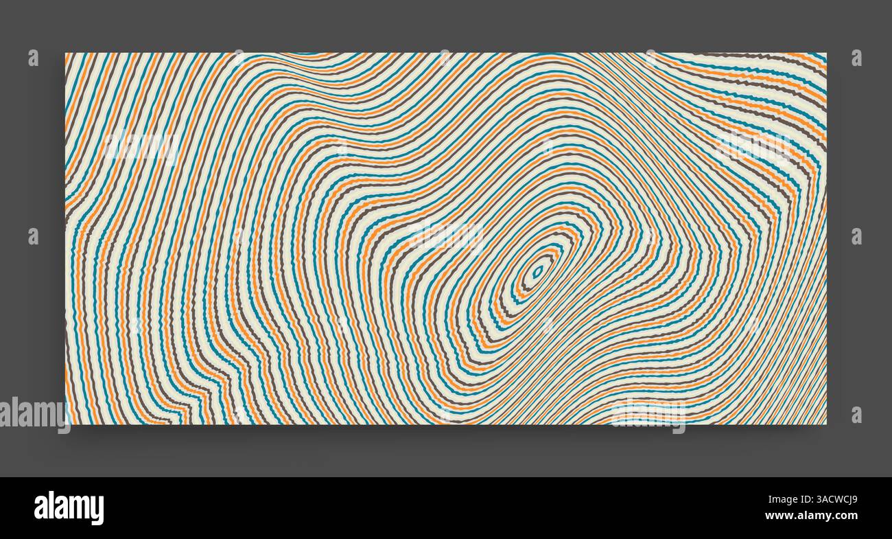 Abstract circular striped background. Pattern with optical illusion. 3D ...