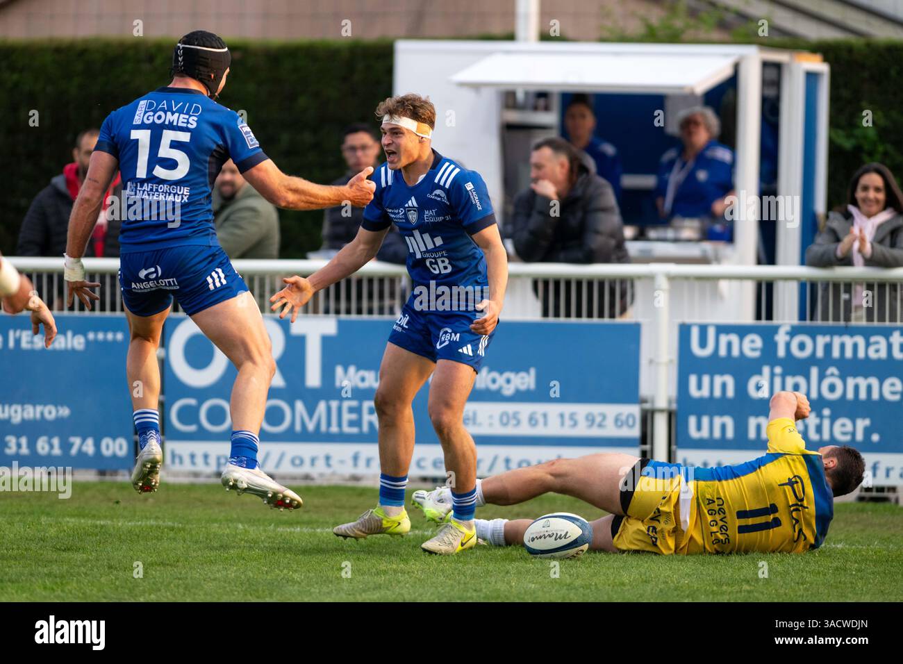 Colomiers, France. 04th Apr, 2025. Martin Alonso of Colomiers ...