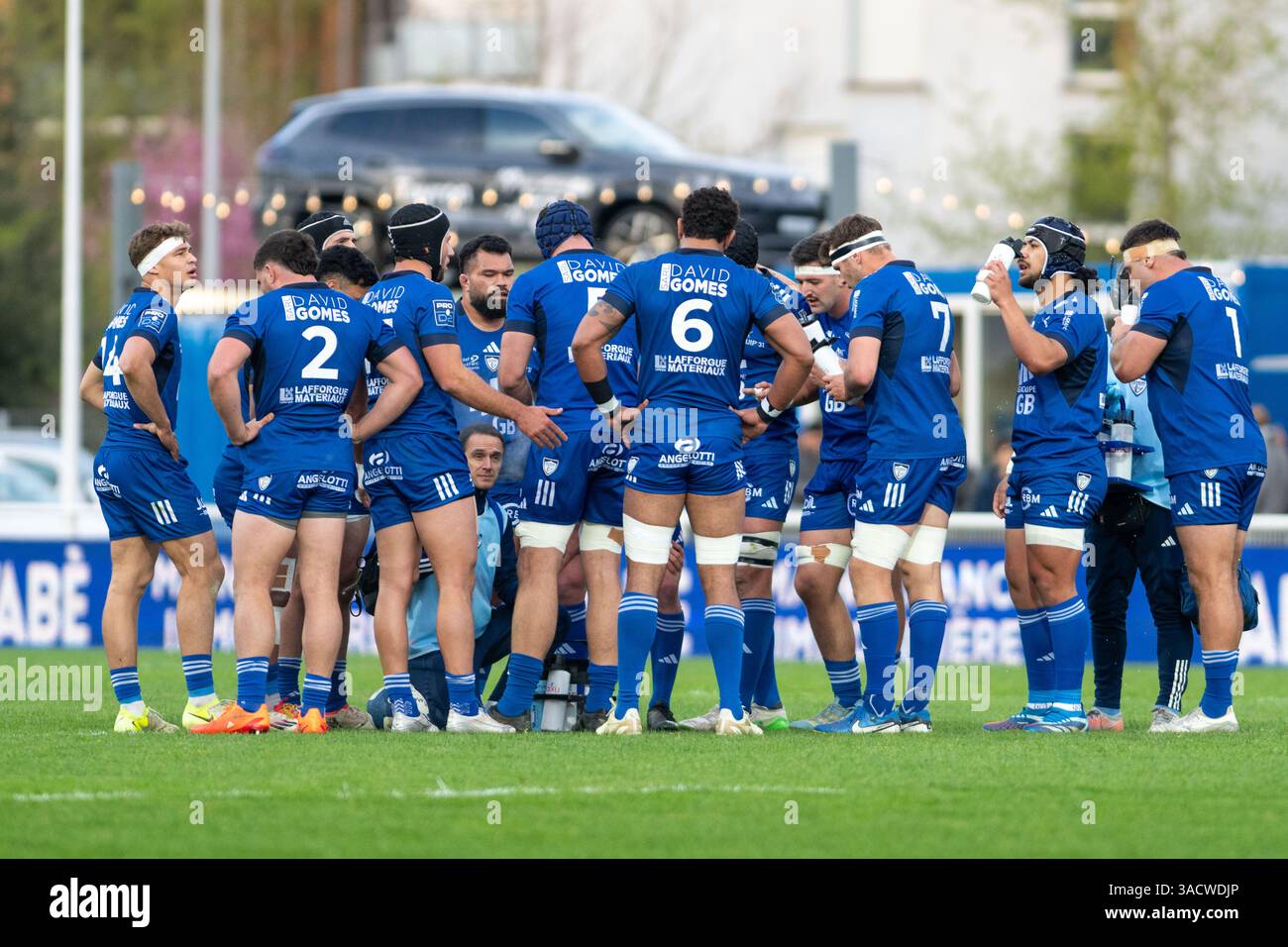 Colomiers, France. 04th Apr, 2025. Team of Colomiers during the French ...