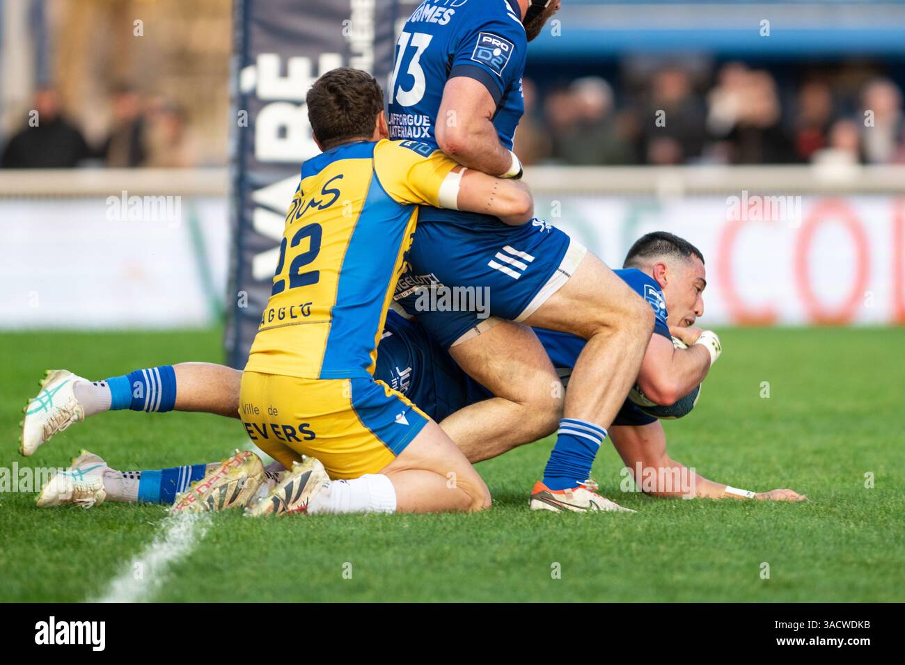 Colomiers, France. 04th Apr, 2025. Brett Herron of Colomiers during the ...