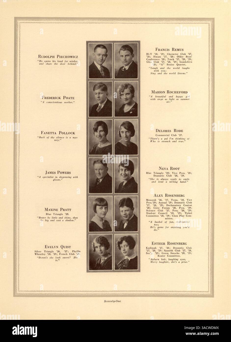 This edition of the 1929 Polaris yearbook highlights student life ...