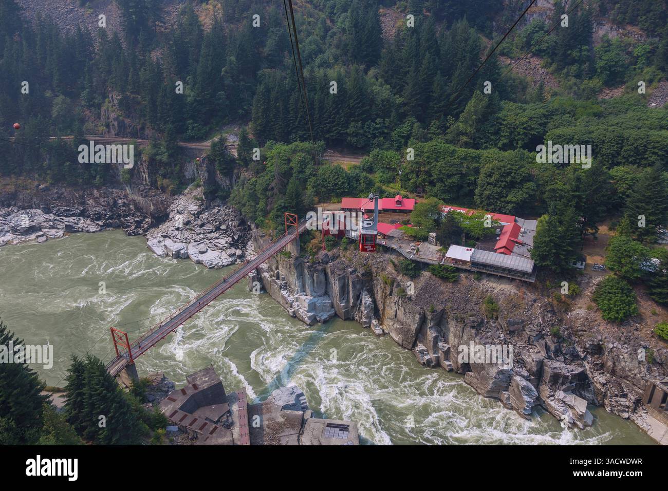 Fraser Canyon, Hell's Gate Airtram, Suspension Bridge, British Columbia ...