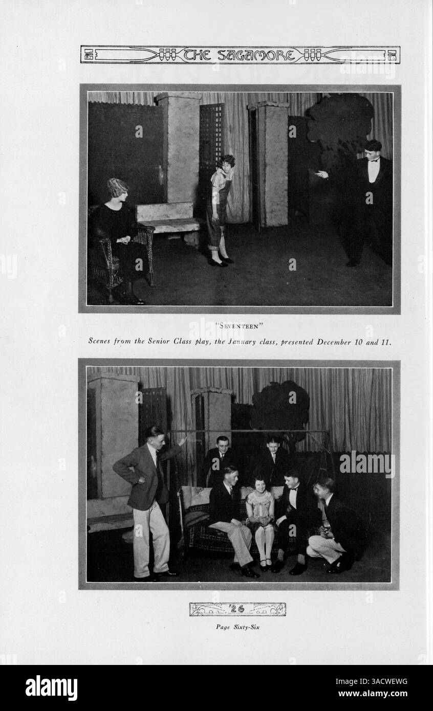 The 1926 Sagamore yearbook from Roosevelt High School records notable ...