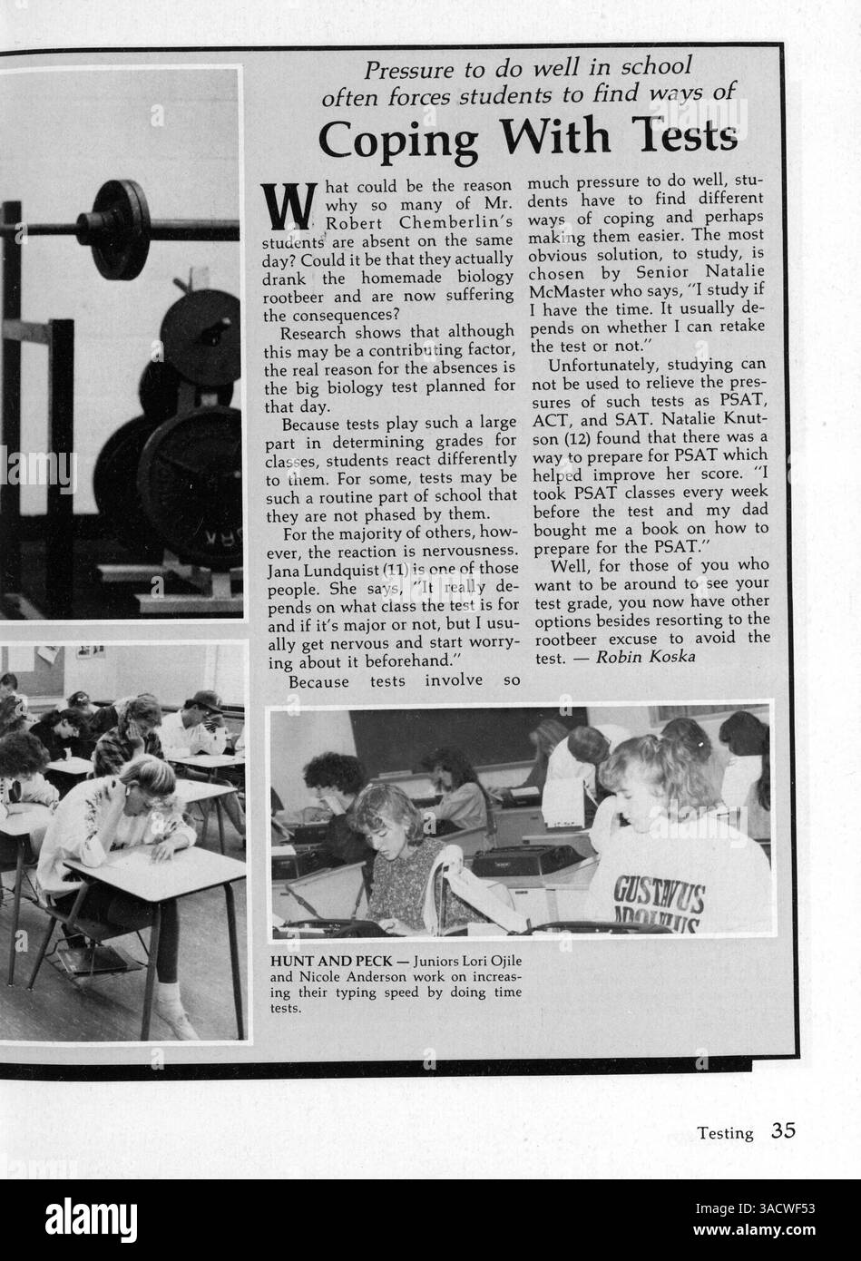 The 1988 Aurean Yearbook captures key events, student activities ...