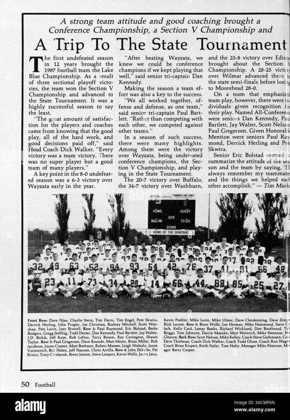 The 1988 aurean yearbook offers a detailed look at student hi-res stock photography and images ...