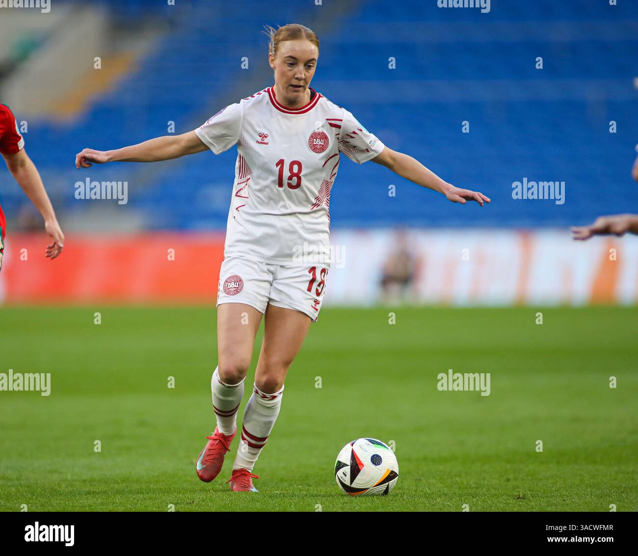 Cardiff, Wales, UK. 4th April, 2025. Sara Holmgaard of Denmark during ...