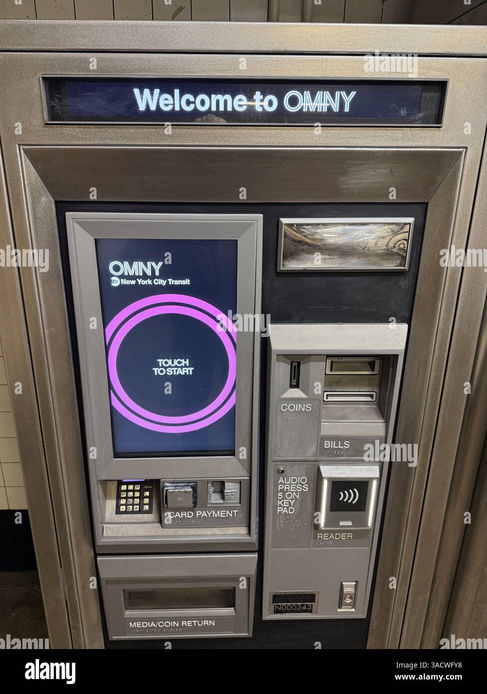 MTA New OMNY subway vending machines for new technology contactless ...