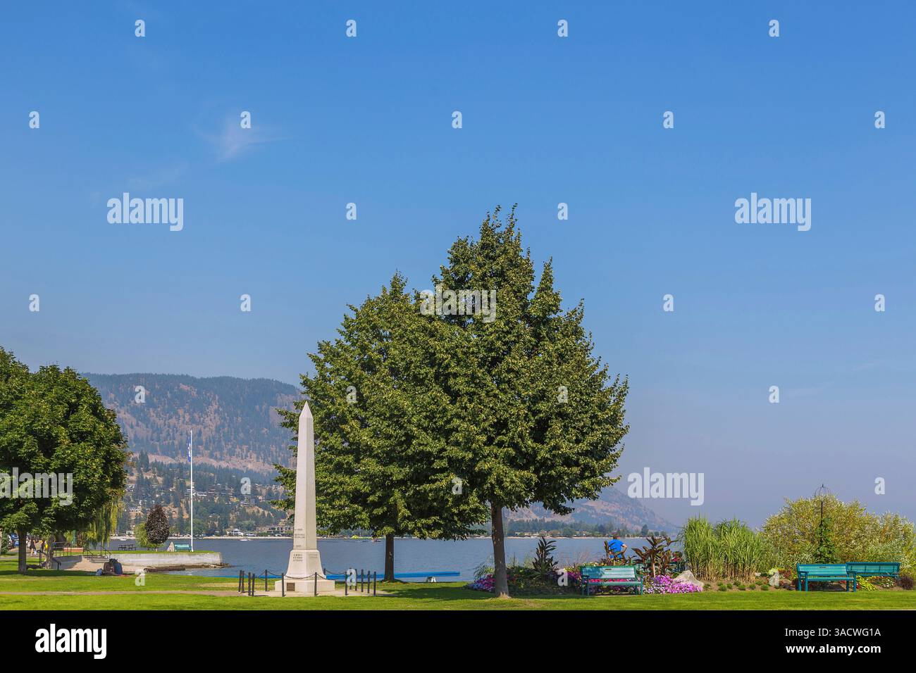 Peachland, Okanagan Lake, waterfront, British Columbia, Canada Stock ...
