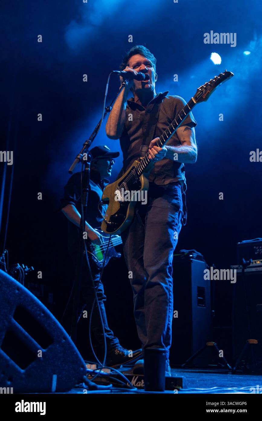 Madison, USA. 03rd Apr, 2025. Tim Kasher of Cursive at The Sylvee on ...