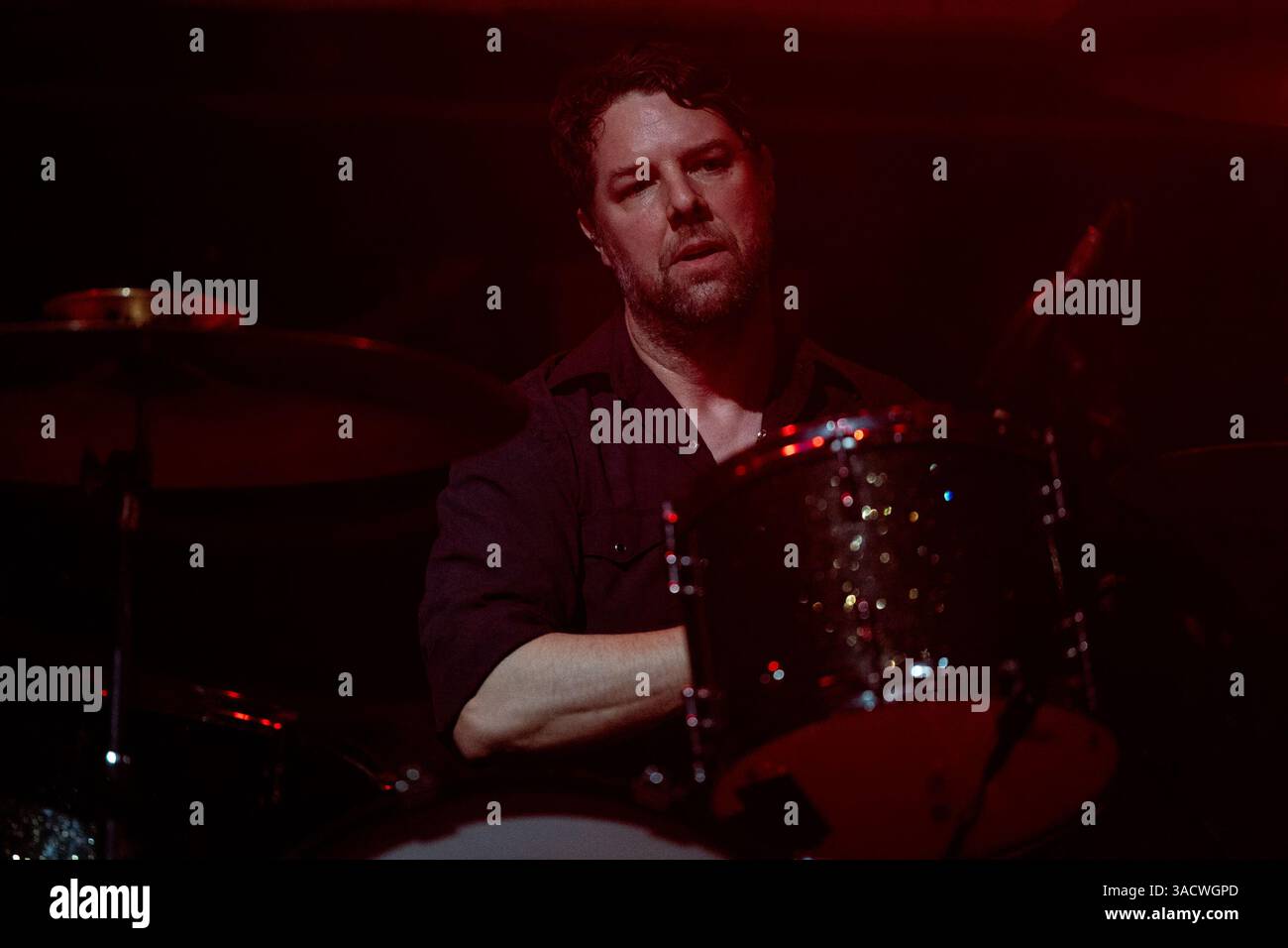 Madison, USA. 03rd Apr, 2025. Clint Schnase of Cursive at The Sylvee on ...