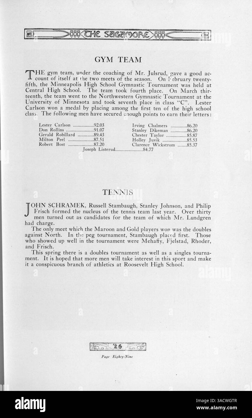 This 1926 Roosevelt High School yearbook captures the academic and ...