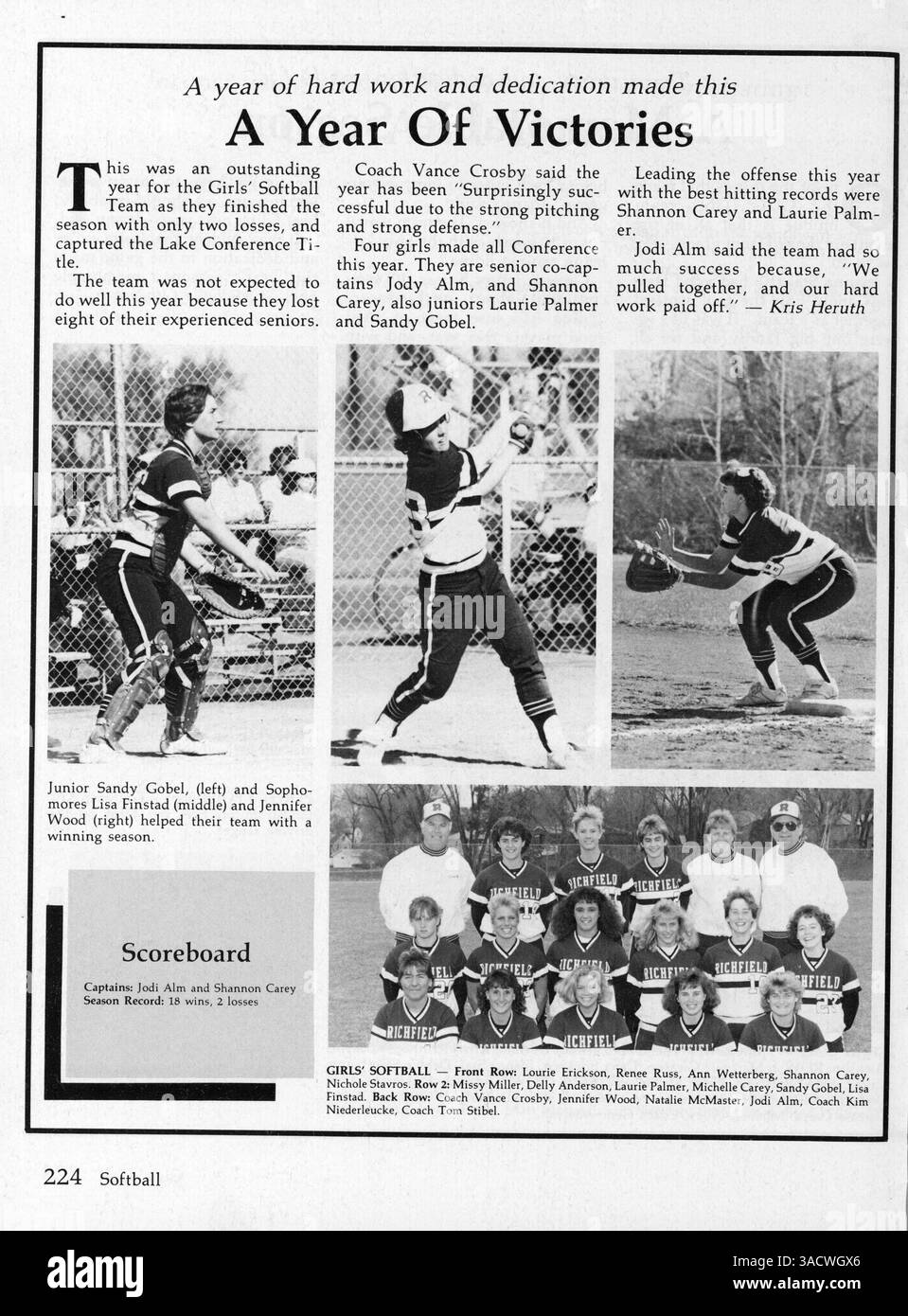 The 1988 Aurean Yearbook offers a look at Richfield High School’s ...