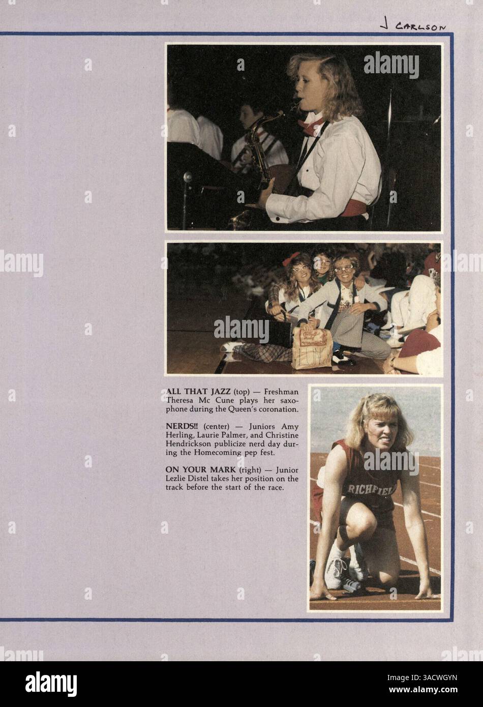 The 1988 Aurean Yearbook documents key events, student life, athletics ...