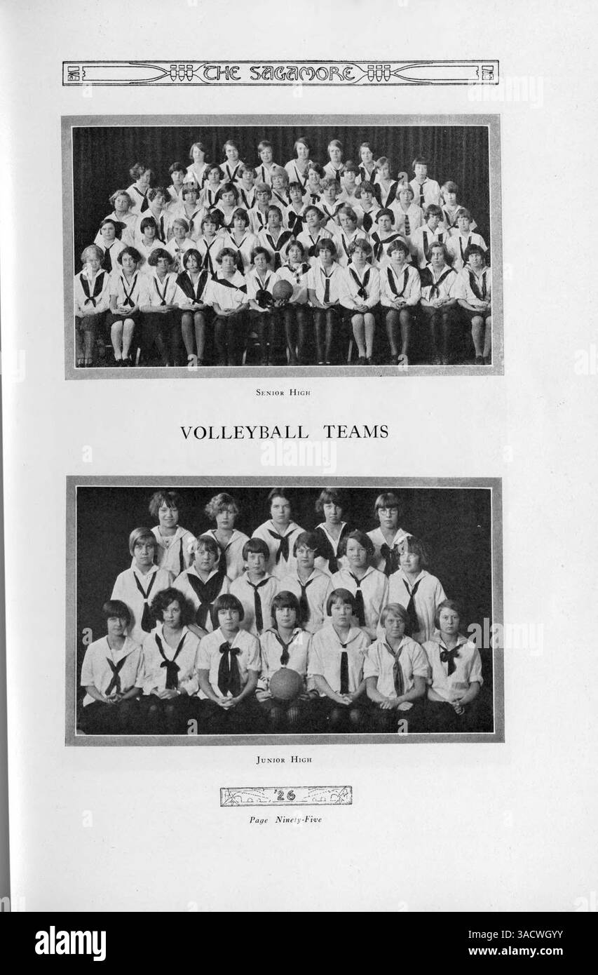 This 1926 Sagamore yearbook from Roosevelt High School includes student ...