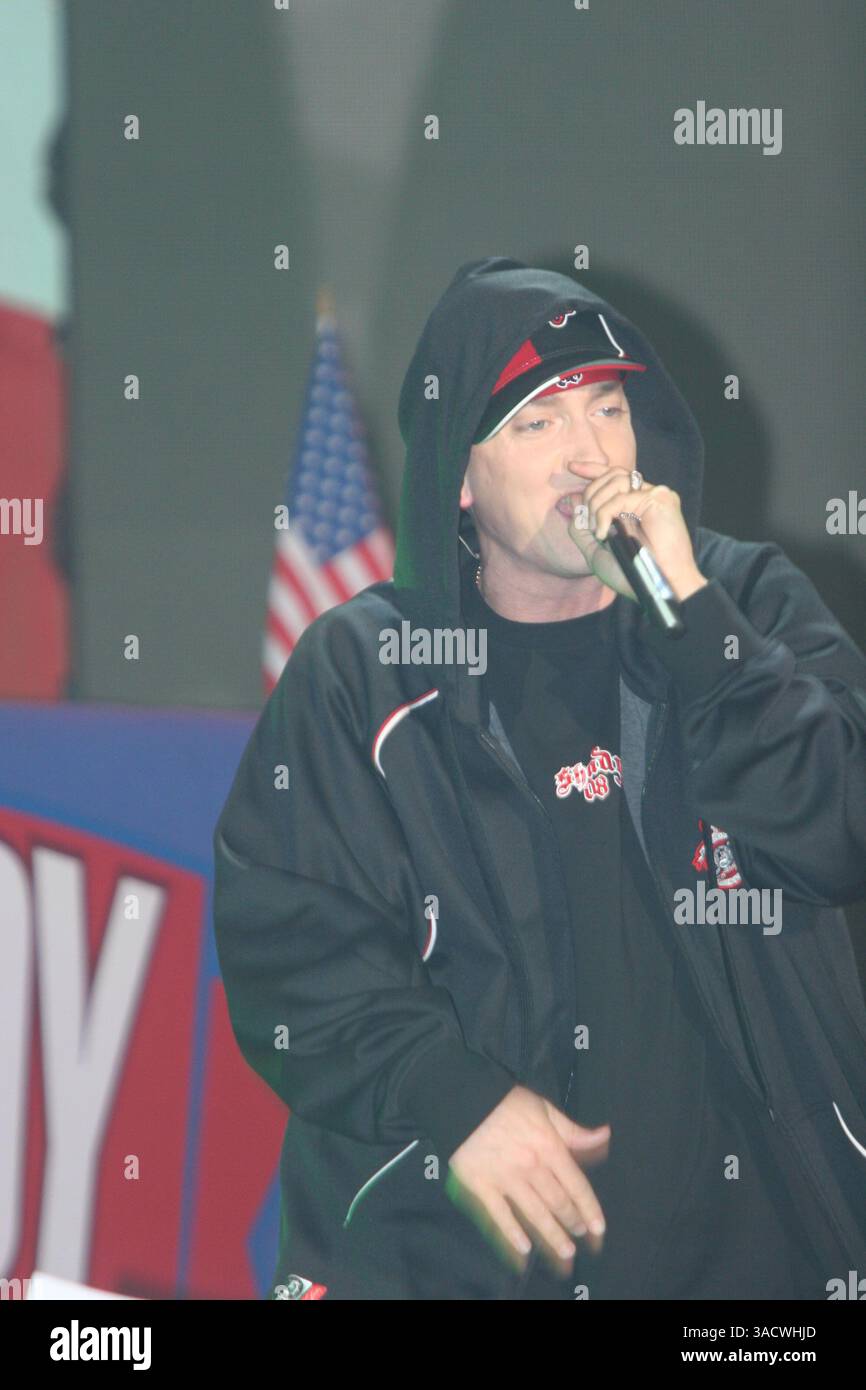 Oct 28, 2004; New York, NY, USA; Rap icon EMINEM aka Marshall Mathers aka Slim Shady as his ...