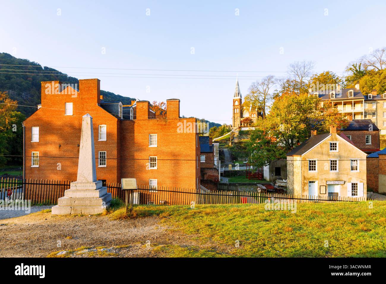 Original Site of John Brown's Fort with John Brown's Monument, White ...