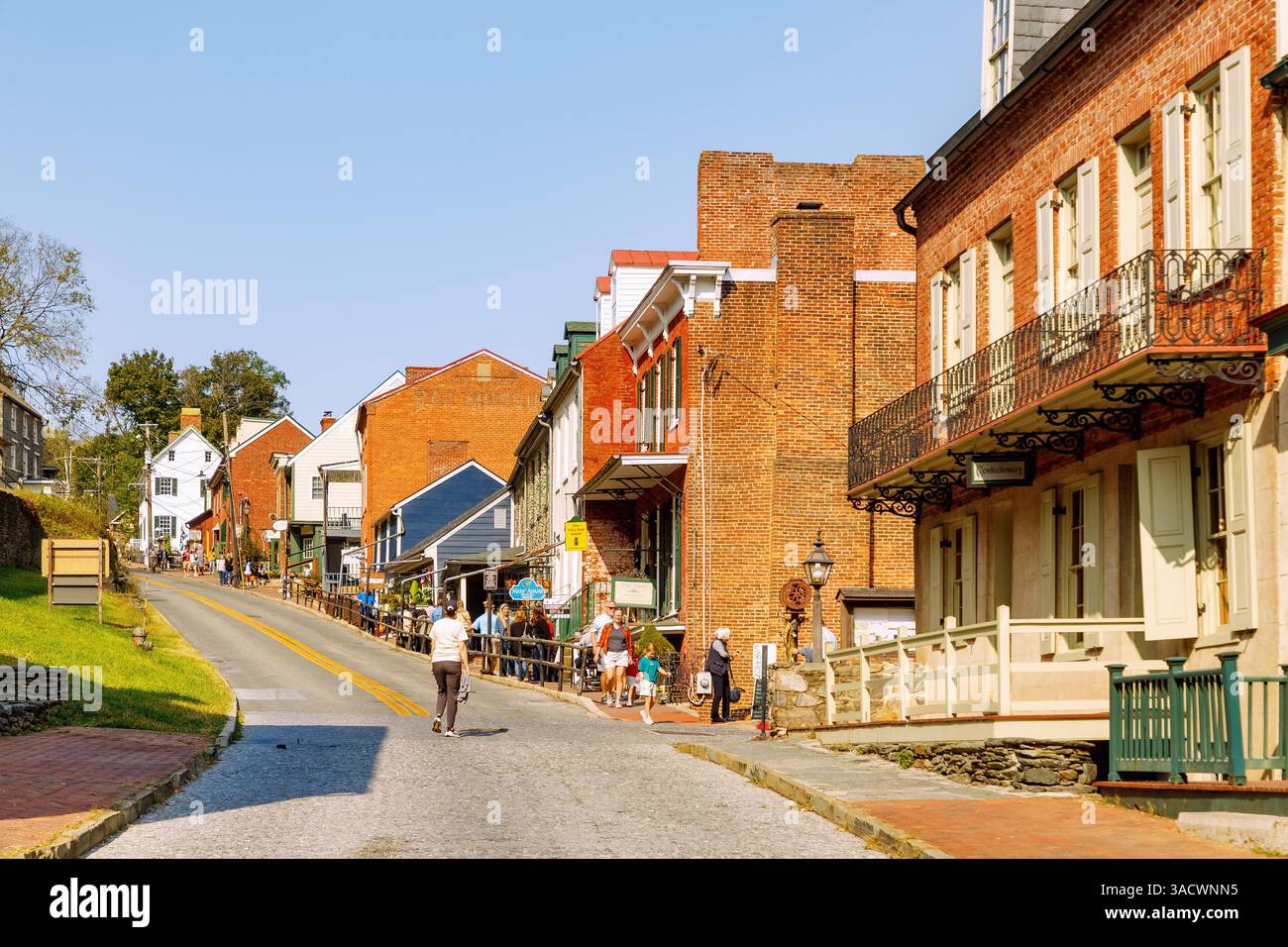 High Street at Harpers Ferry National Historical Park in Harpers Ferry ...