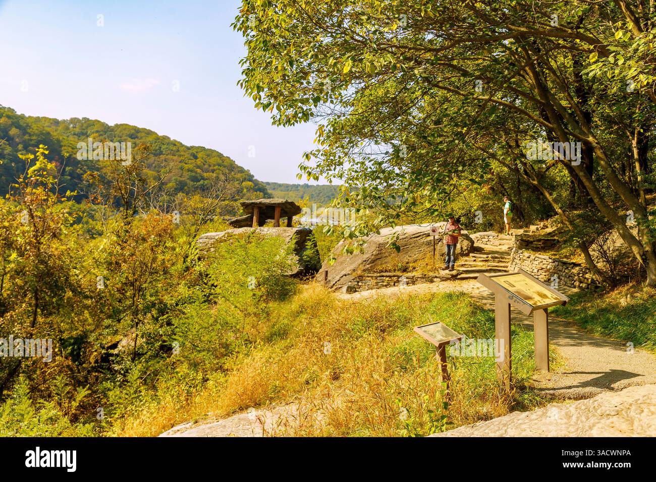 Jefferson Rock at Harpers Ferry National Historical Park in Harpers ...