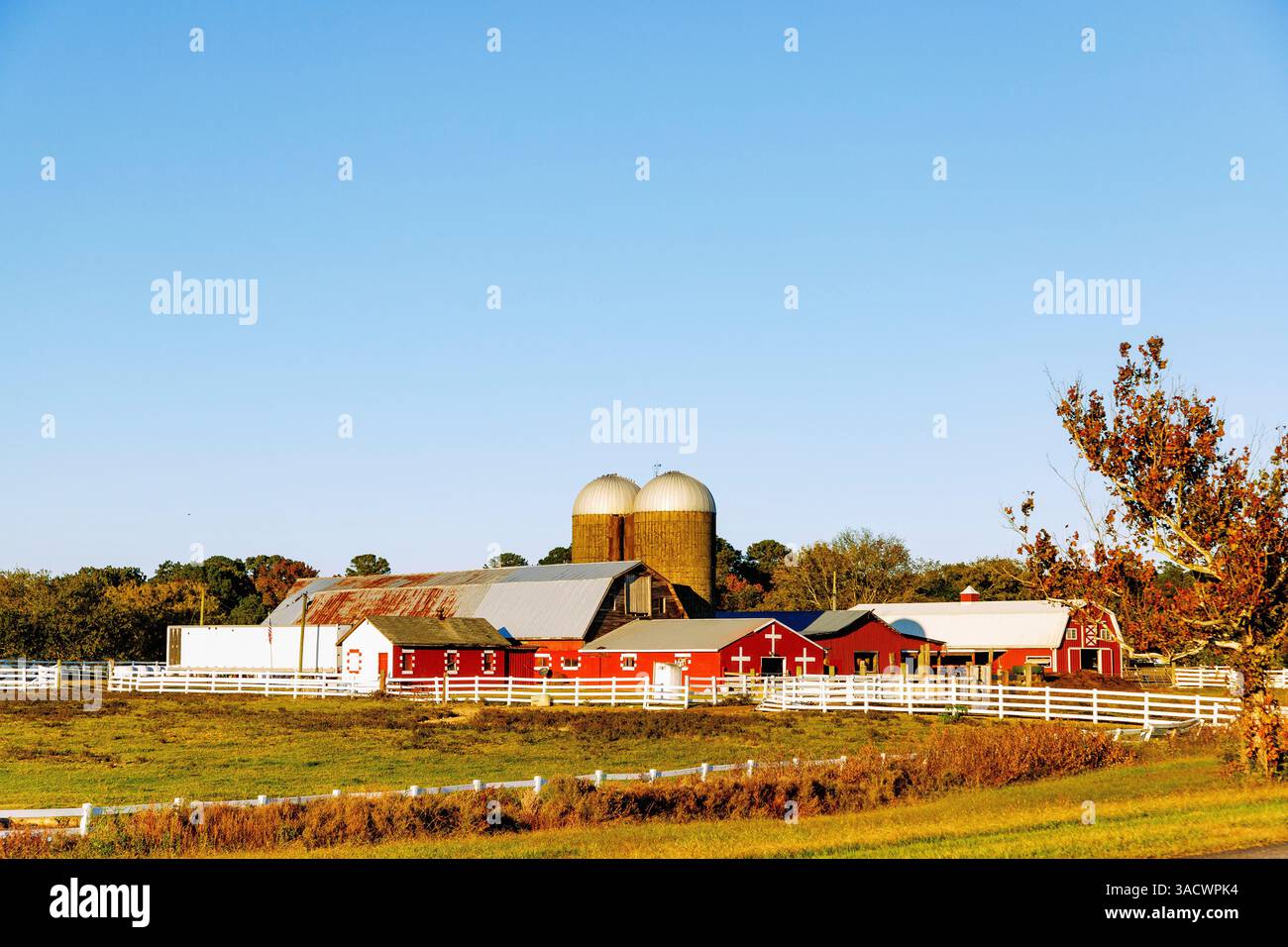 Farm and pasture in the Historic Triangle in Williamsburg, Virginia ...