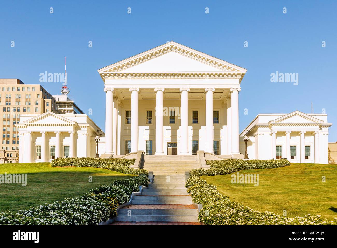 Capitol Square with Virginia State Capitol in Richmond, Virginia, USA ...