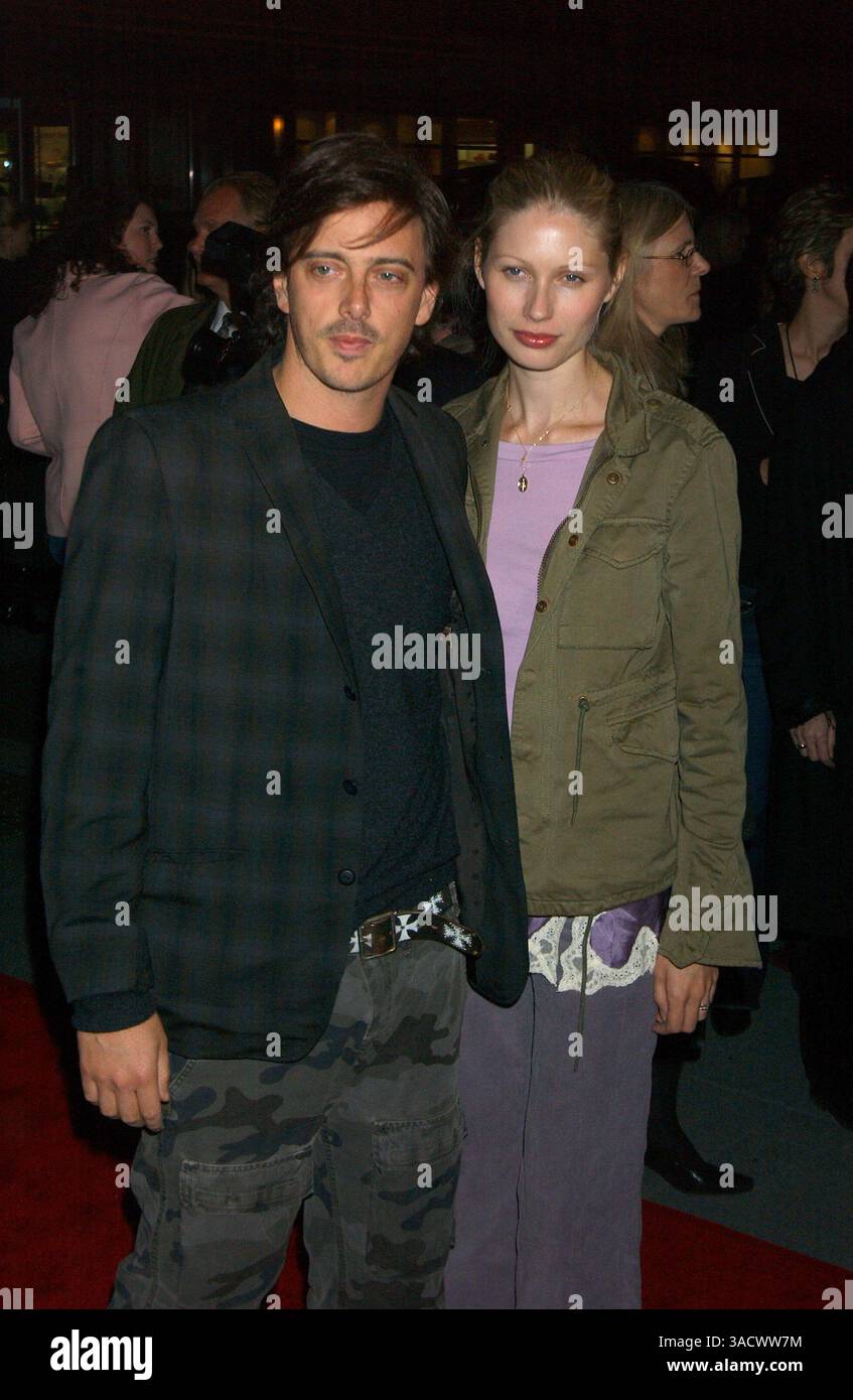 Oct 18, 2004; New York, NY, USA; Models DONOVAN LEITCH & KRISTY HUME at ...