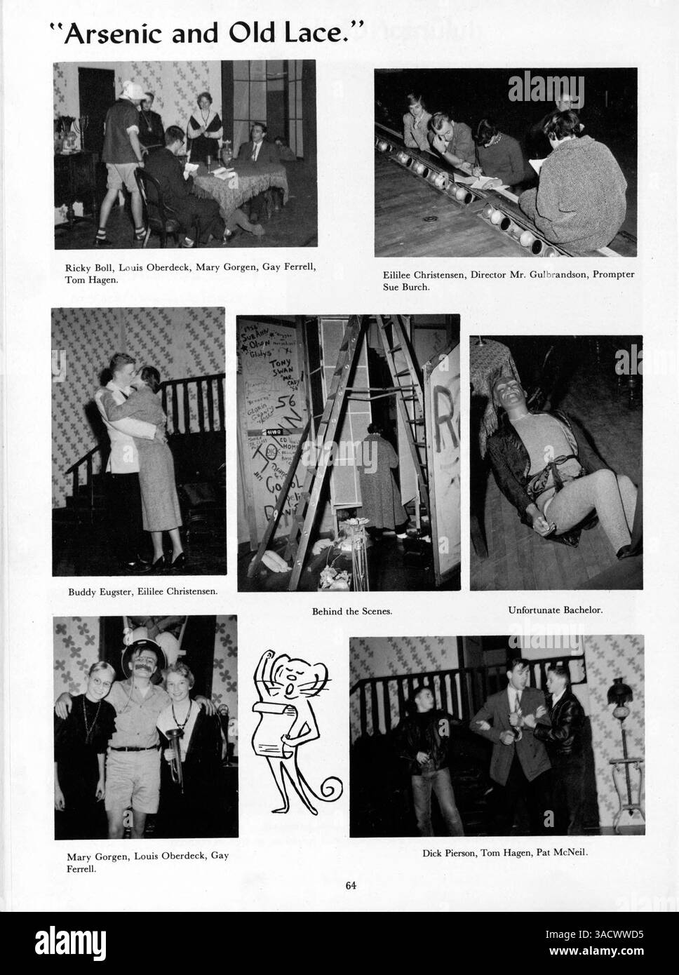 Yearbook from 1958 covers student life hi-res stock photography and ...