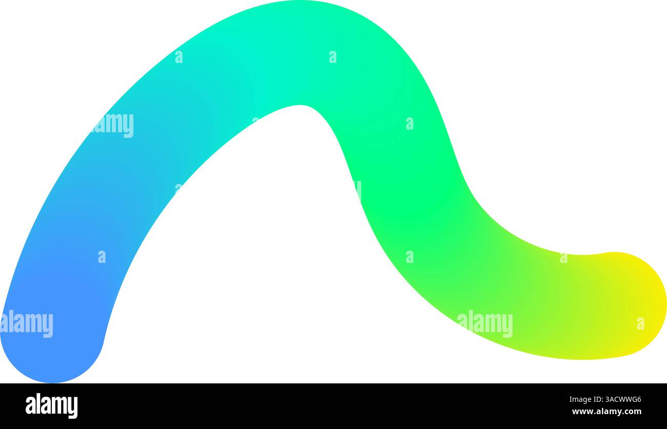 Abstract squiggle background with wavy gradient lines, colorful ribbon shapes, fun organic ...