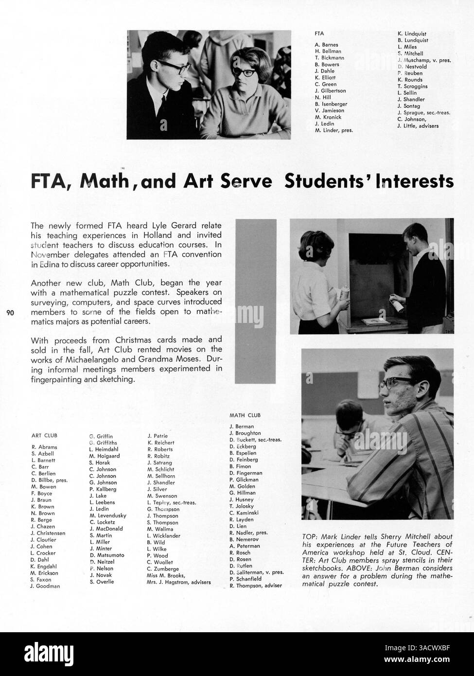 The 1964 'Echowan' yearbook from St. Louis Park High School captures ...