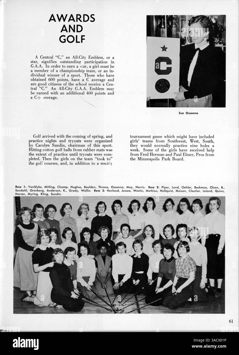 This central high yearbook from 1954 highlights student accomplishments ...